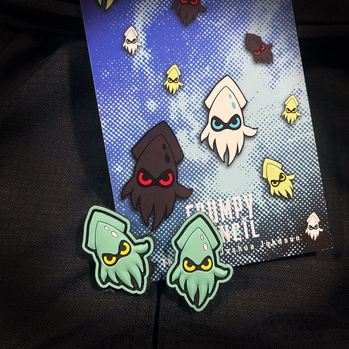 Grumpy Green Squid Pvc Patch set – Grumpy Pencil