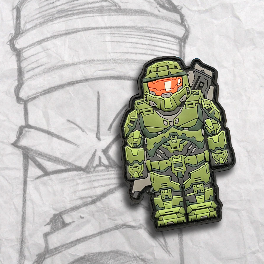 Grumpy Brick Fig Green Chief Pvc Patch – Grumpy Pencil