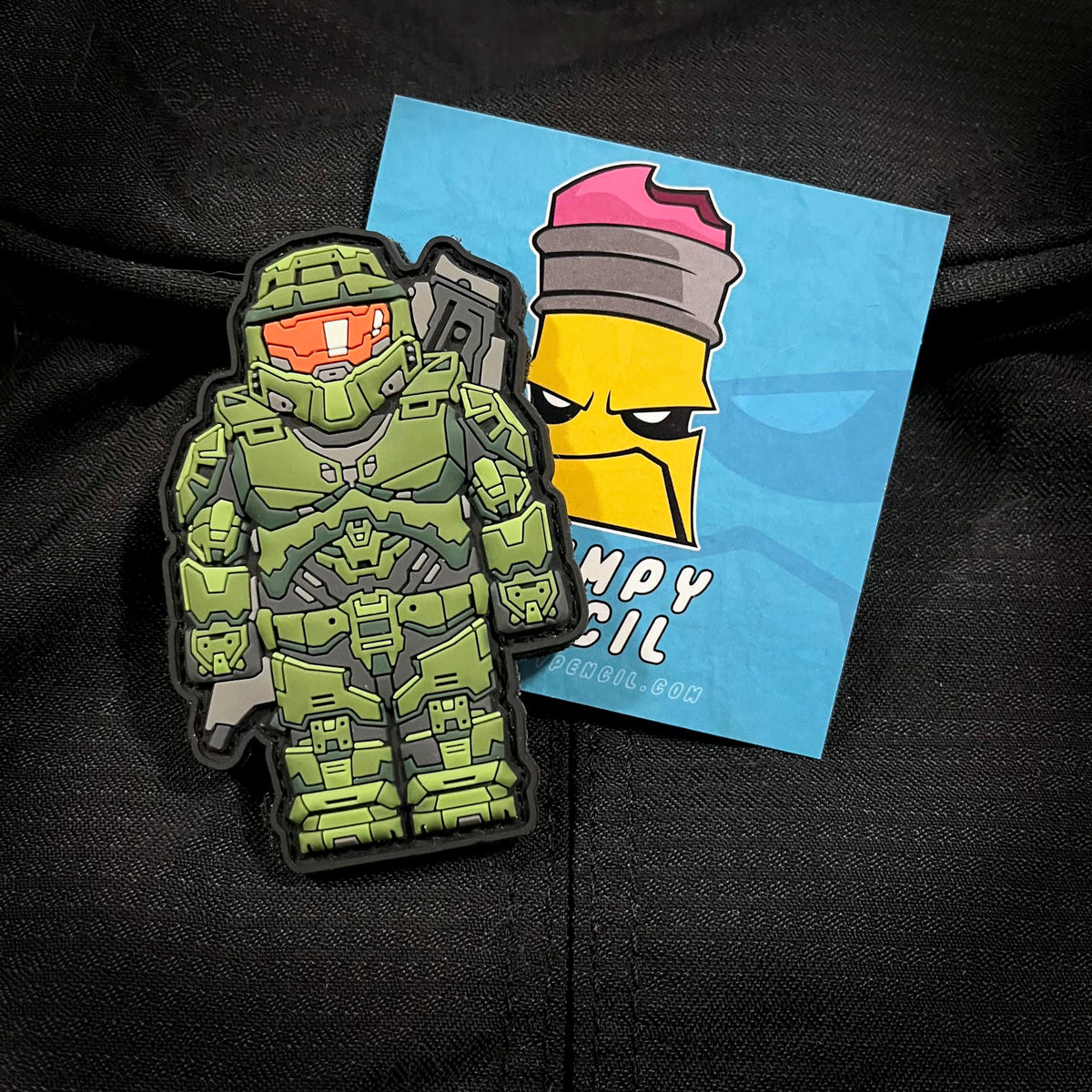 Grumpy Brick Fig Green Chief Pvc Patch – Grumpy Pencil