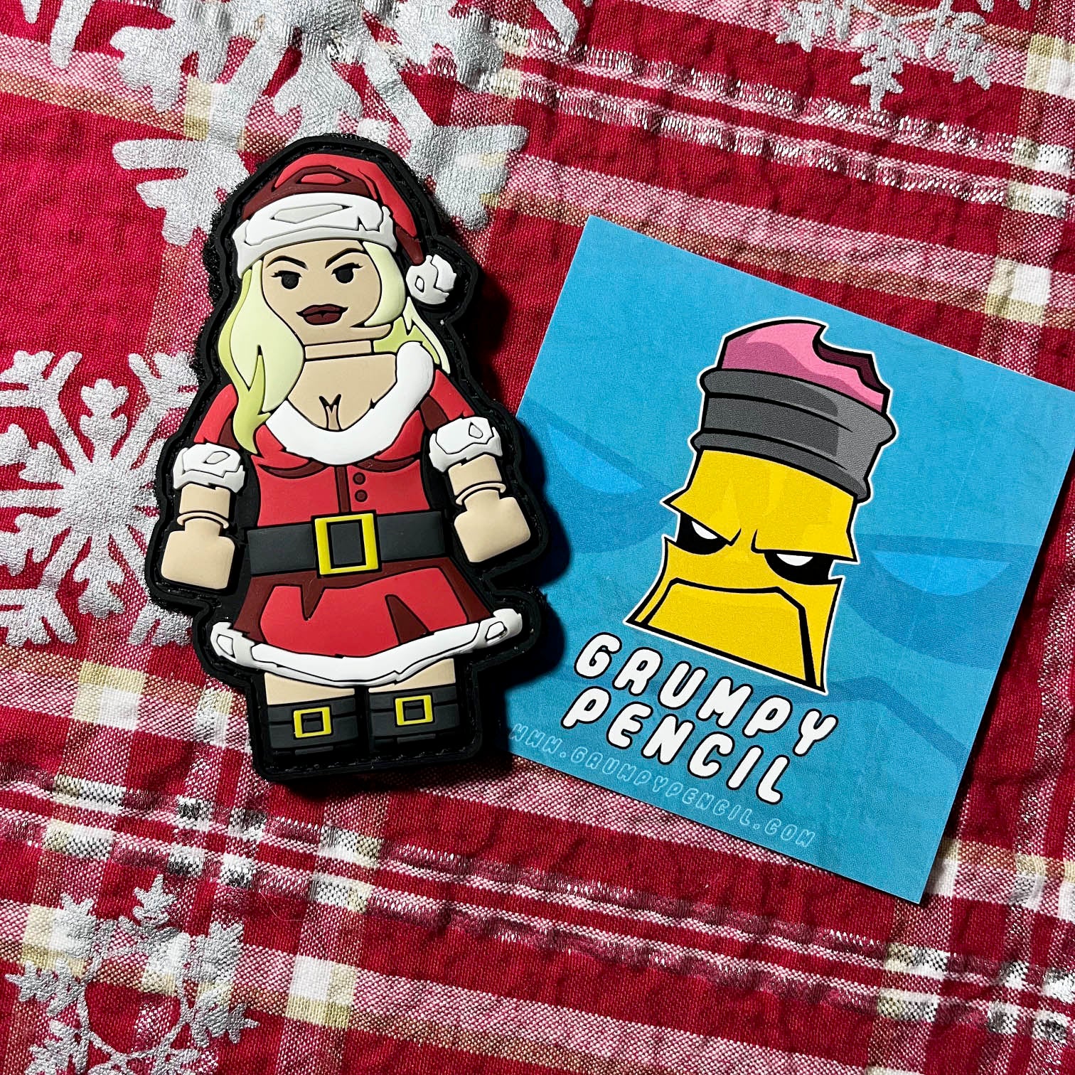 Mrs. Claus Brick Fig Pvc Patch – Grumpy Pencil