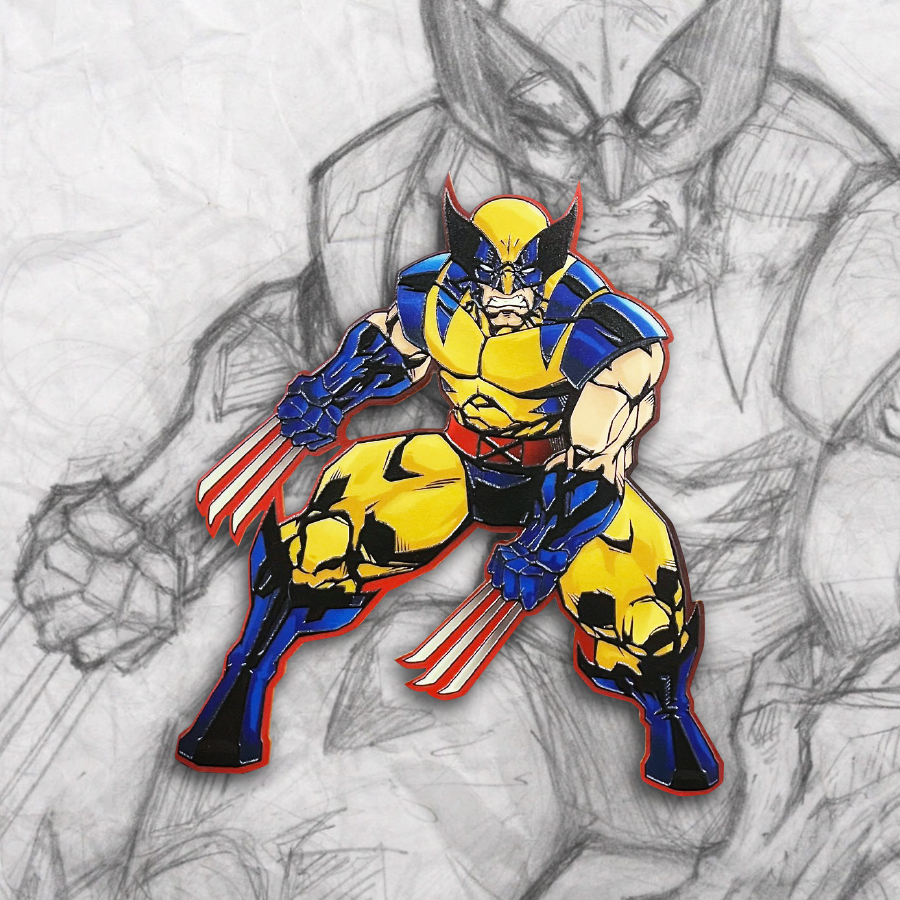 Grumpy Wolvie Glow Acrylic Patch – Grumpy Pencil