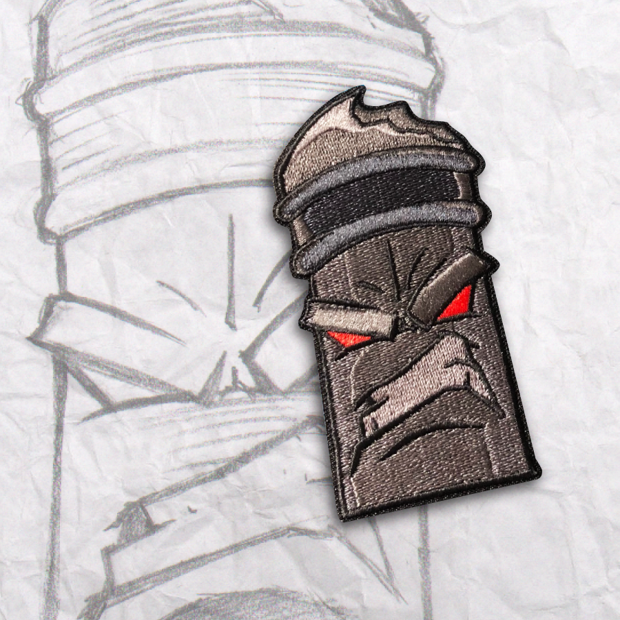Patch Dark Grumpy Pencil | Velcro Patches