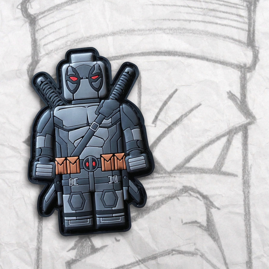 Grumpy Brick fig 'merc' PVC Patch – Grumpy Pencil