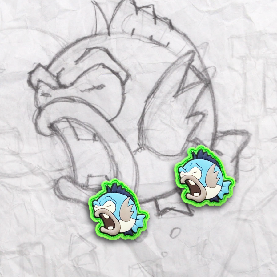 Grumpy Glow Flying Fish, Tiny PVC Patch Set – Grumpy Pencil