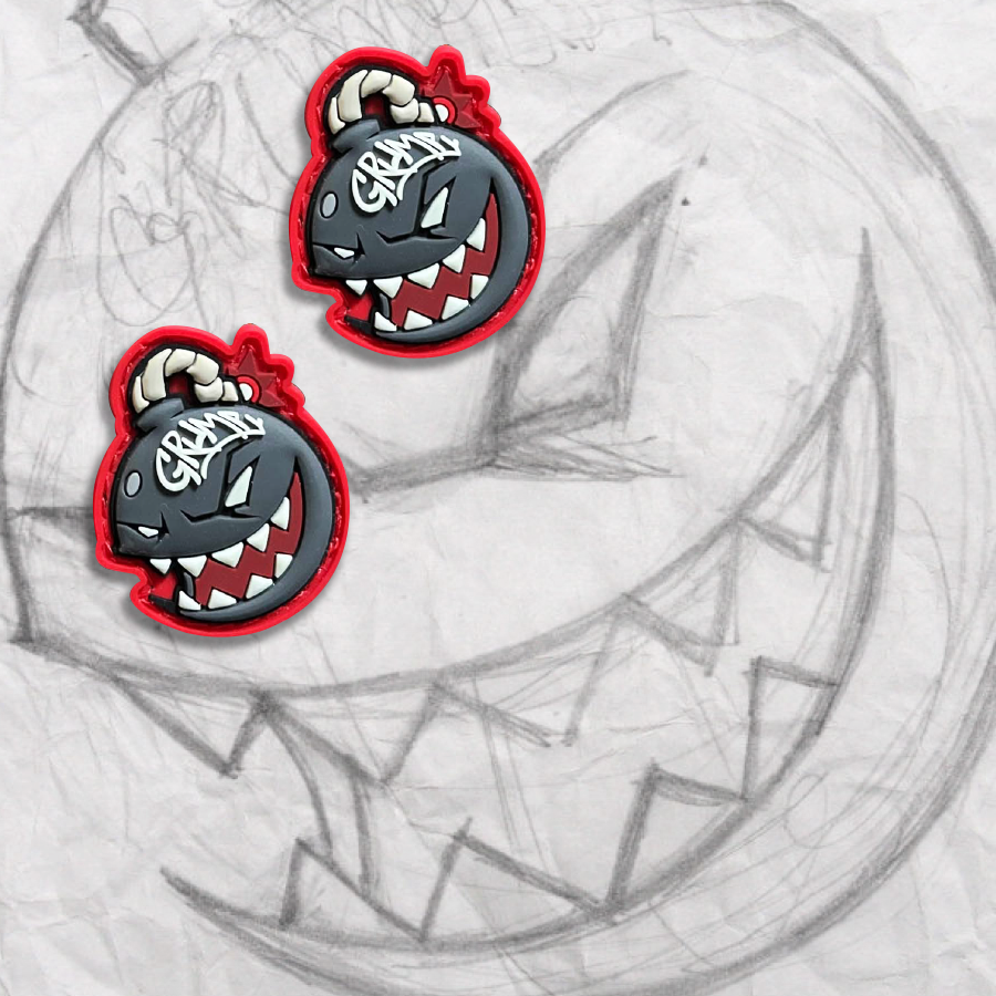 The Grumpy Bombs, PVC Patch set – Grumpy Pencil