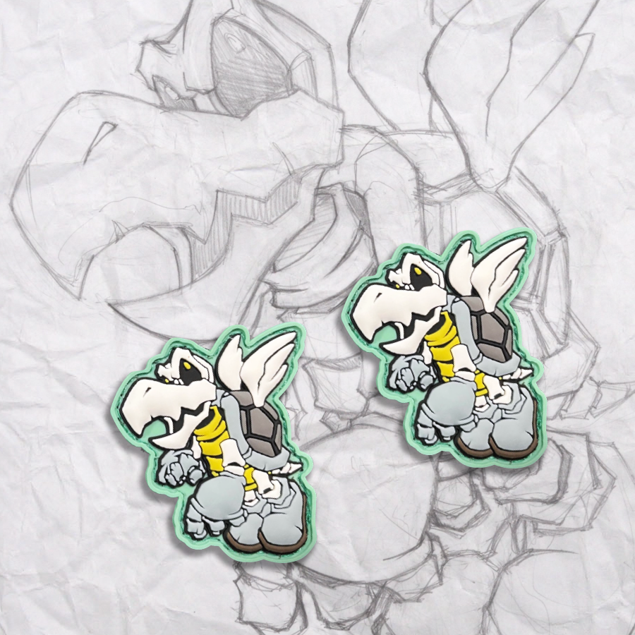 Grumpy Bones, PVC Patch set – Grumpy Pencil