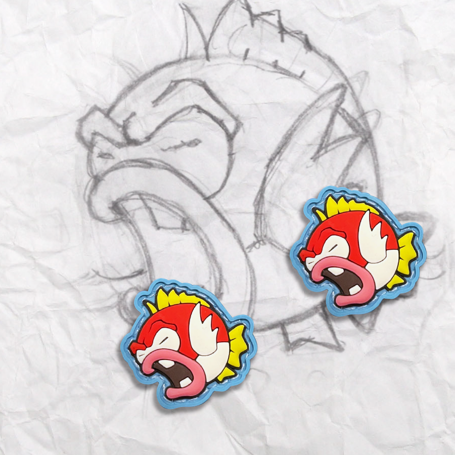 Grumpy Flying Fish, Tiny PVC Patch Set – Grumpy Pencil