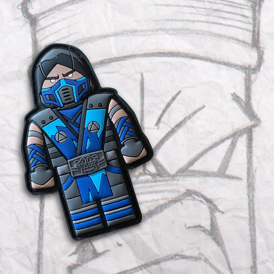 Grumpy Brick fig 'ice ninja' PVC Patch – Grumpy Pencil