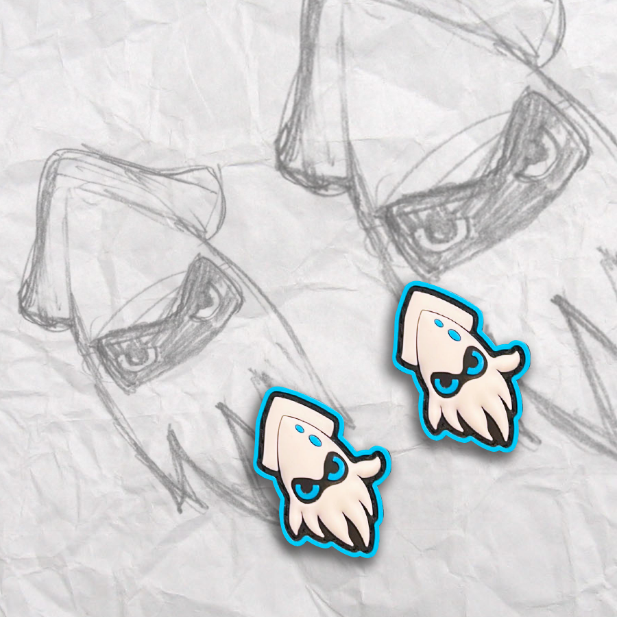 Mini Glow squids PVC Patch set – Grumpy Pencil