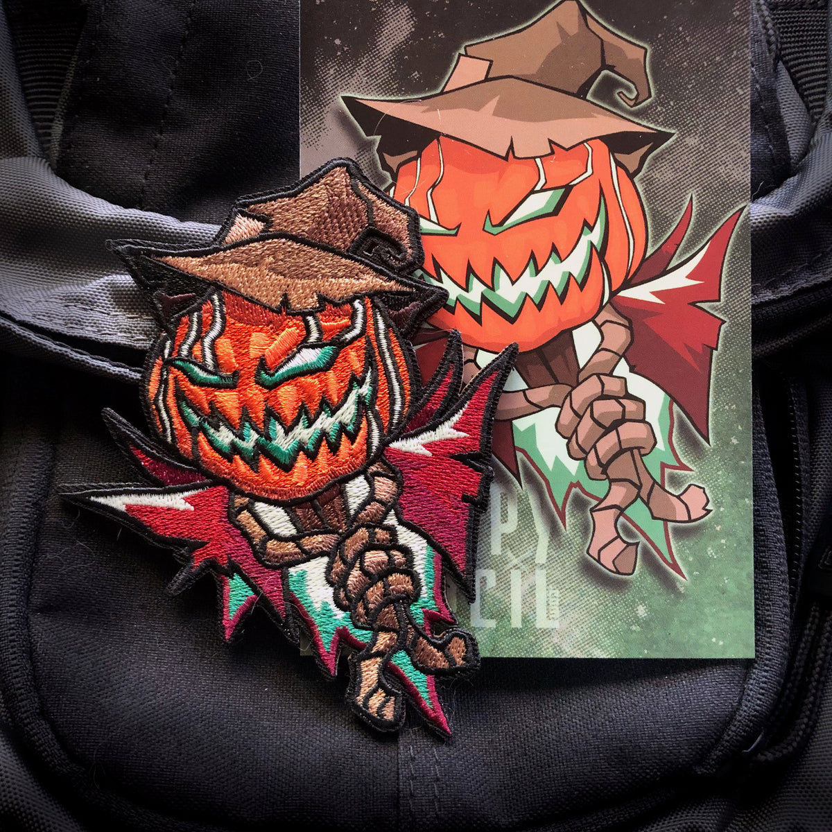 Scarecrow Embroidery Patch – Grumpy Pencil