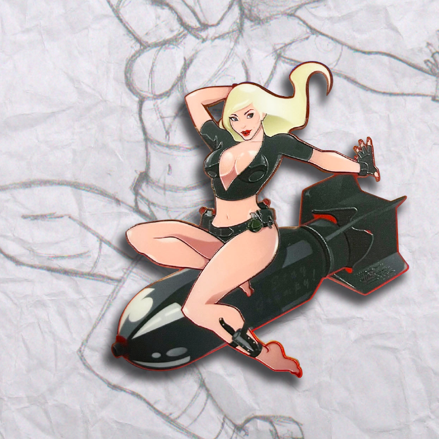 Betty Bombs Pin up Glow Acrylic Patch – Grumpy Pencil