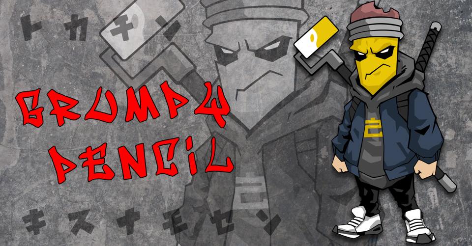 Grumpy Pencil | Collectible Patches, Fine Art Prints, Apparel