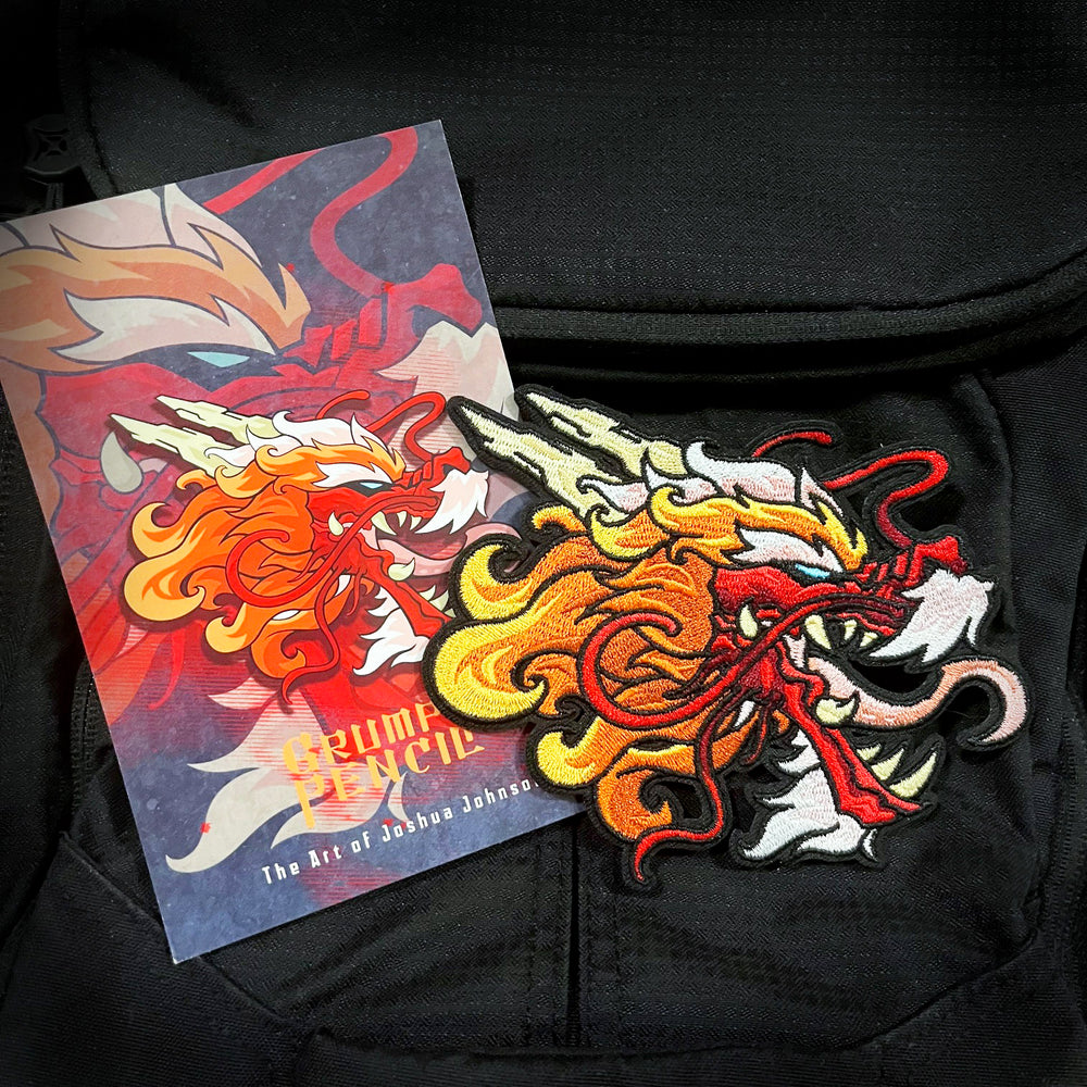 Grumpy Year of the Dragon Embroidery Patch – Grumpy Pencil