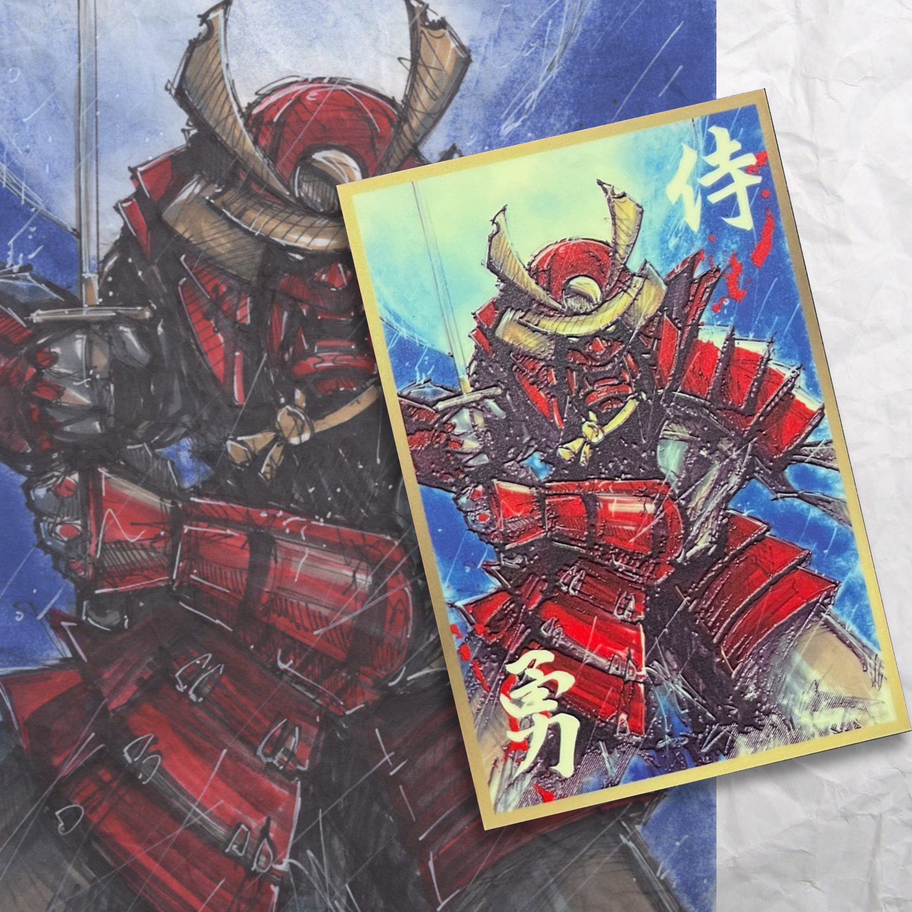 Grumpy Samurai Glow Acrylic Patch – Grumpy Pencil