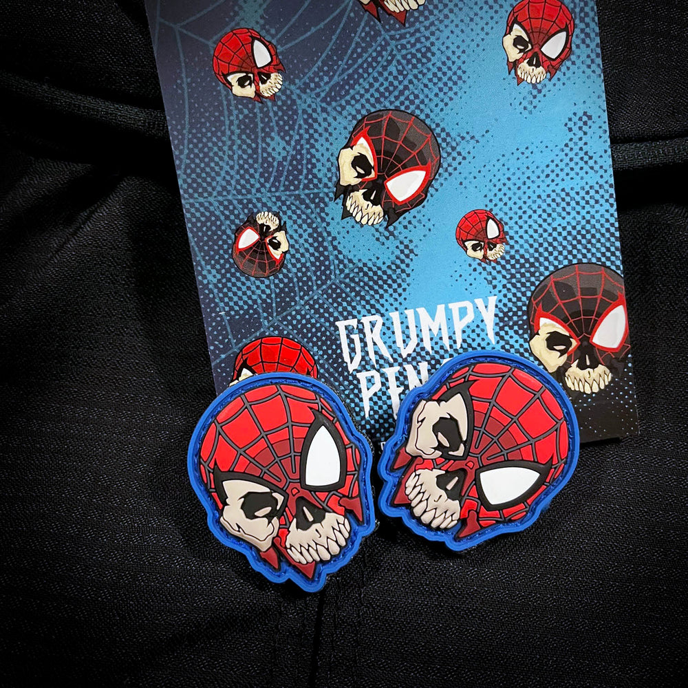 The Fallen, Mini Spidey Skull Pvc Patch set – Grumpy Pencil