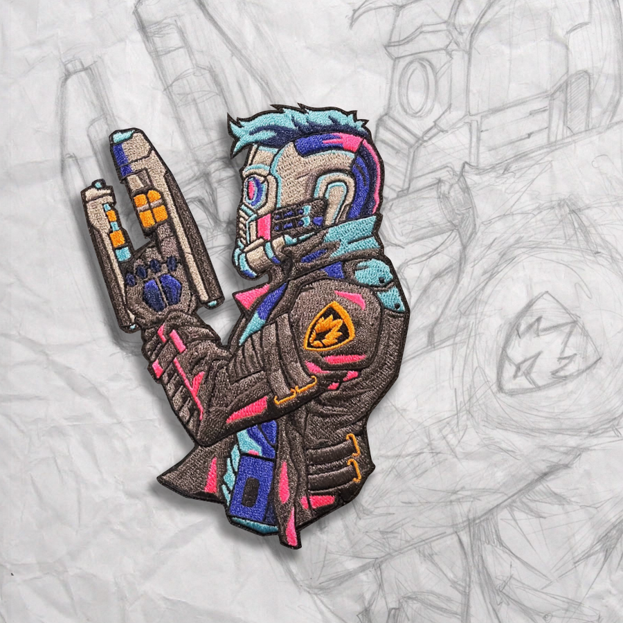 Grumpy Star Shooter V2 "Galactic" Embroidery Patch – Grumpy Pencil