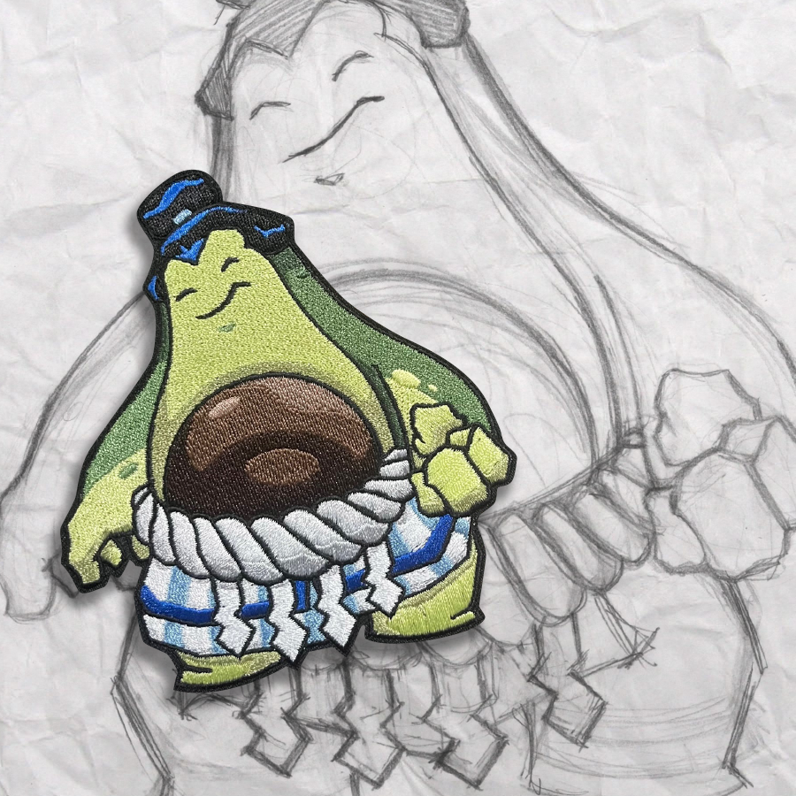 Grumpy Sumocado Embroidery Patch – Grumpy Pencil