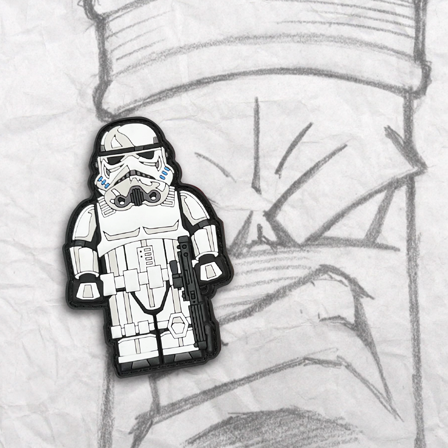 Trooper Brick Fig Pvc Patch – Grumpy Pencil