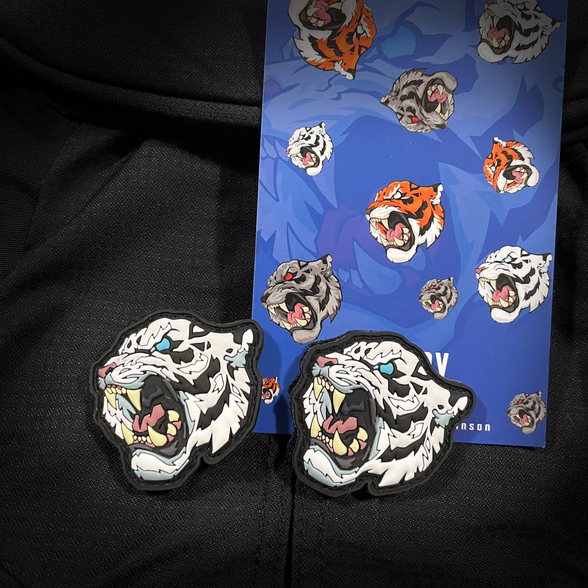 Ghost Tigers, Mini PVC Patch set – Grumpy Pencil