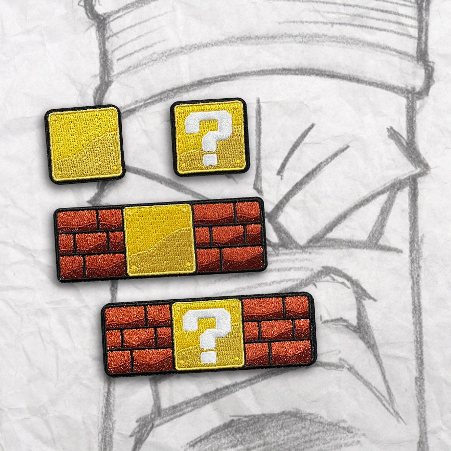 Super Grumpy Classic Blocks Embroidery Patch set – Grumpy Pencil