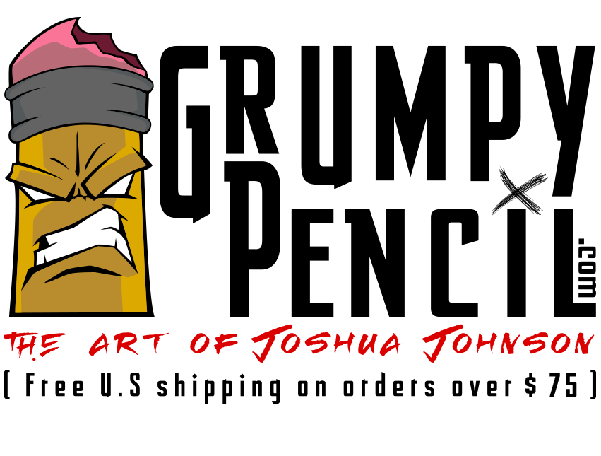 Grumpy Pencil | Collectible Patches, Fine Art Prints, Apparel