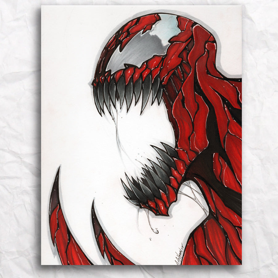 Carnage Ps Drawing By How To Draw CARNAGE (Classic Comic Version)