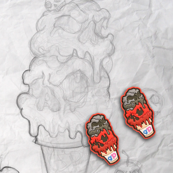 Mini Double Scoop Death Cones, New PVC Patch set – Grumpy Pencil