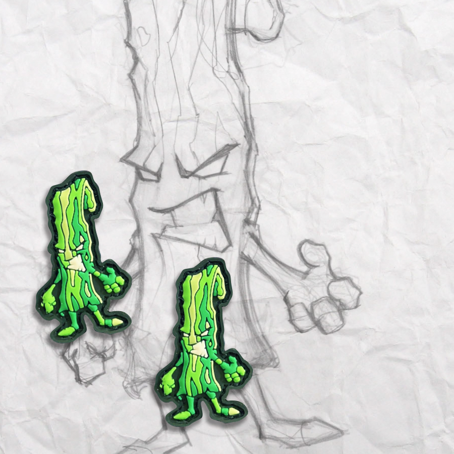 Grumpy Glow Bacon, PVC Patch set – Grumpy Pencil