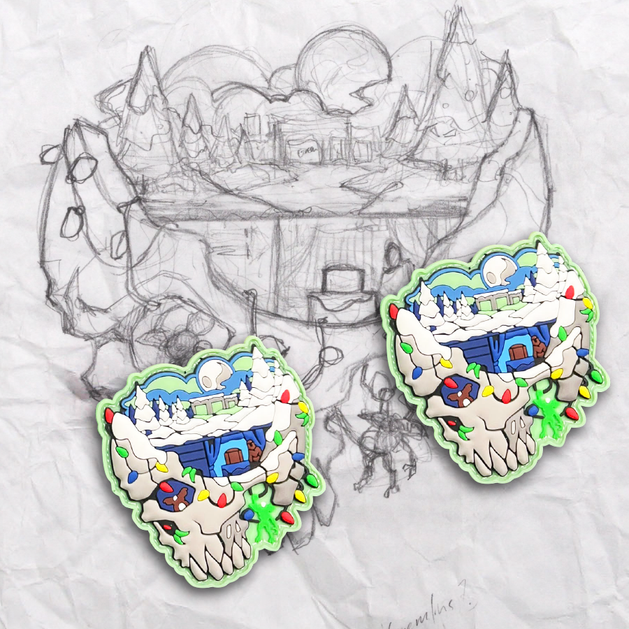 Mini Minds Eye, Gremlins PVC Patch set – Grumpy Pencil