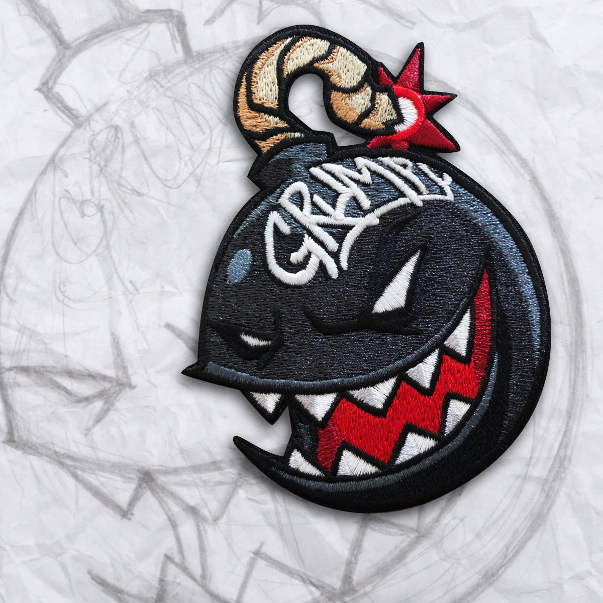 The Grumpy Bomb Embroidery Patch – Grumpy Pencil