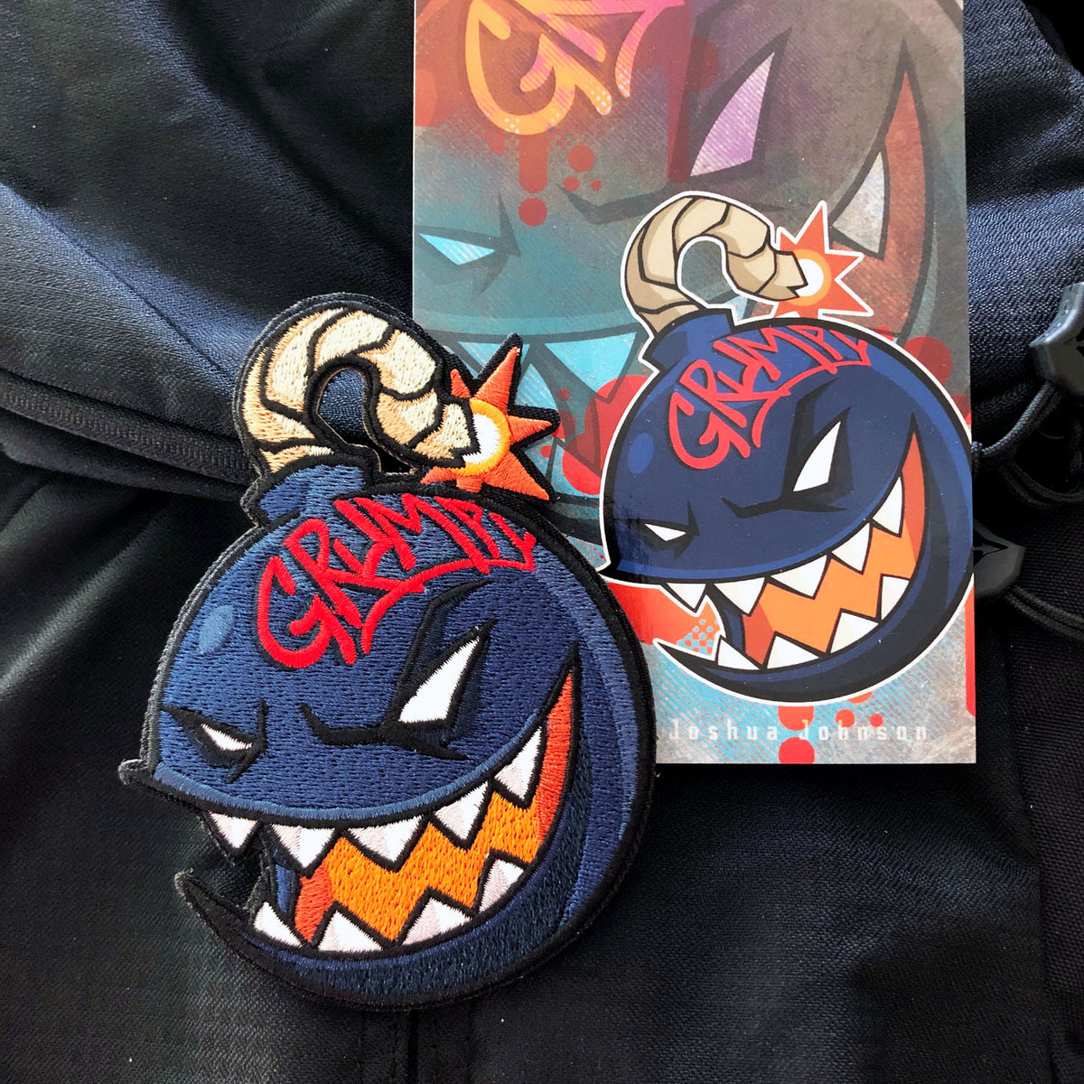 The Grumpy Blue Bomber Embroidery Patch – Grumpy Pencil