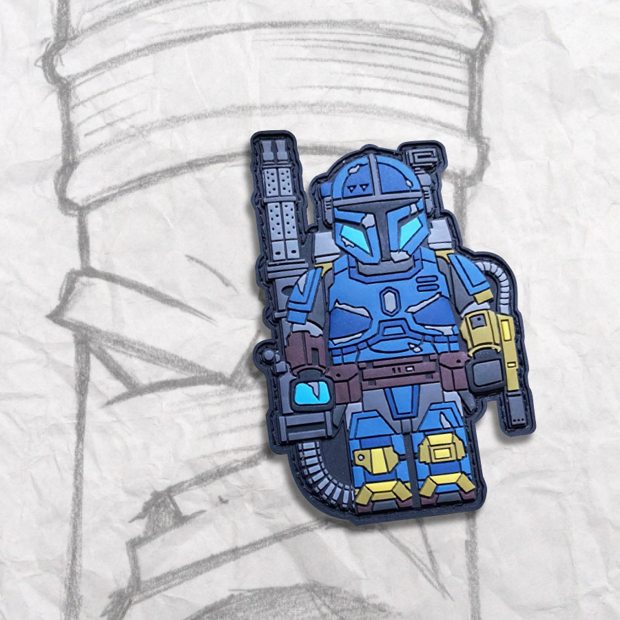 Grumpy Brick fig Heavy Artillery Pvc Patch – Grumpy Pencil