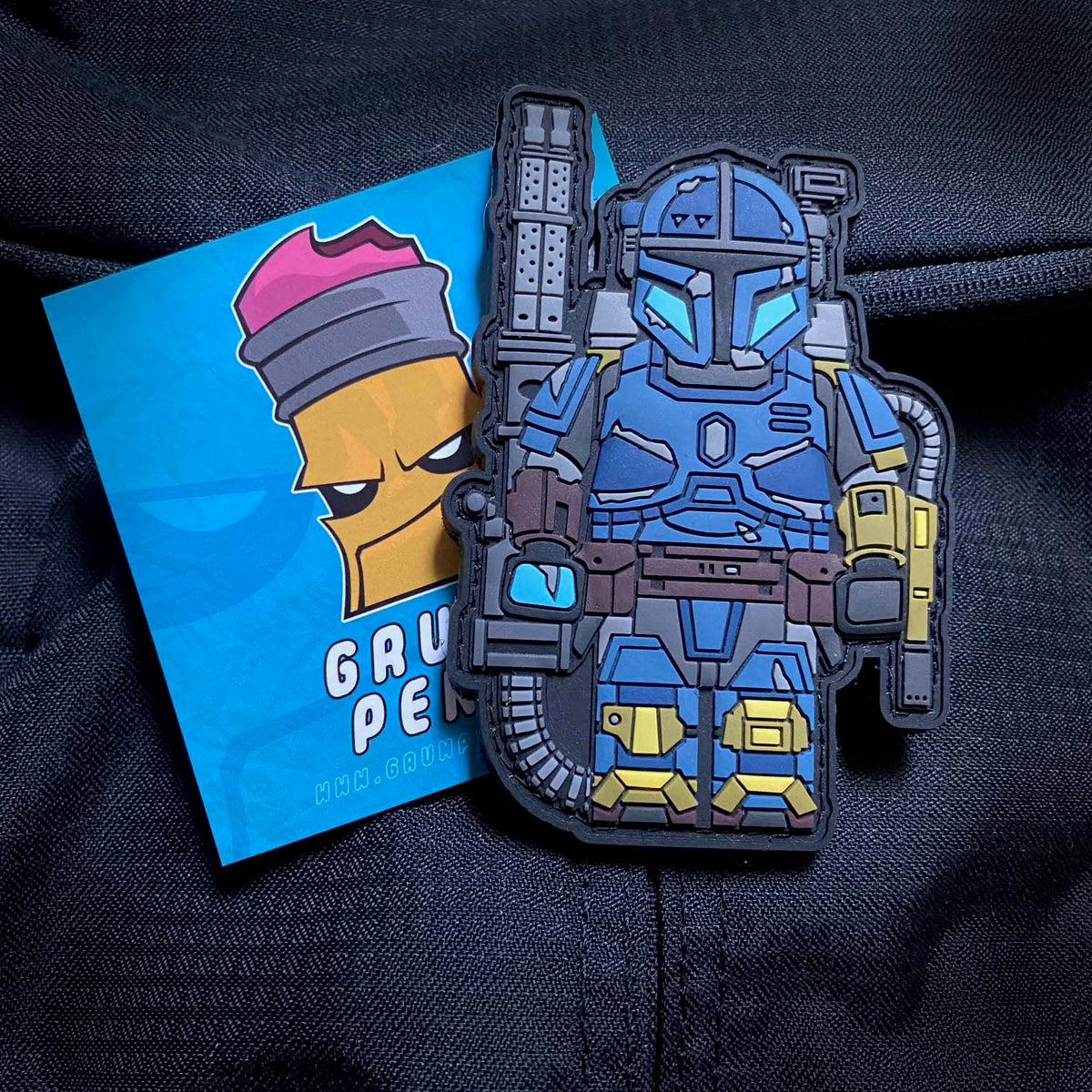 Grumpy Brick fig Heavy Artillery Pvc Patch – Grumpy Pencil