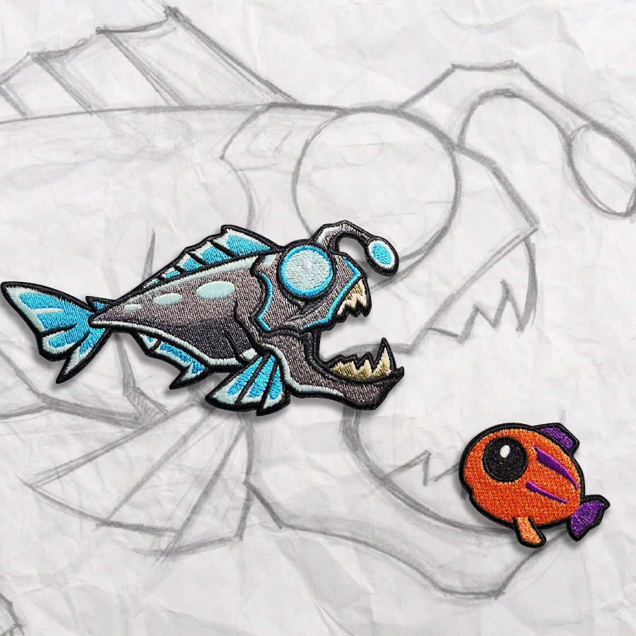 Grumpy New Angler Fish Embroidery Patch – Grumpy Pencil