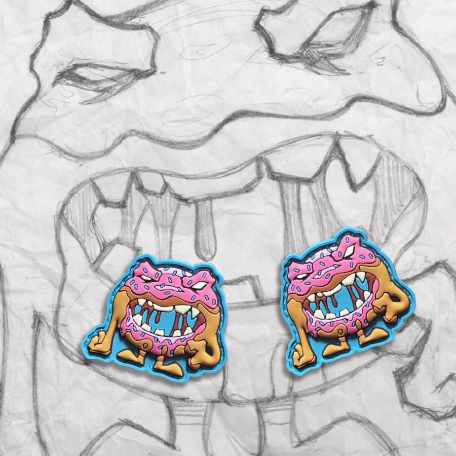Grumpy Mini Donut, PVC Patch set – Grumpy Pencil