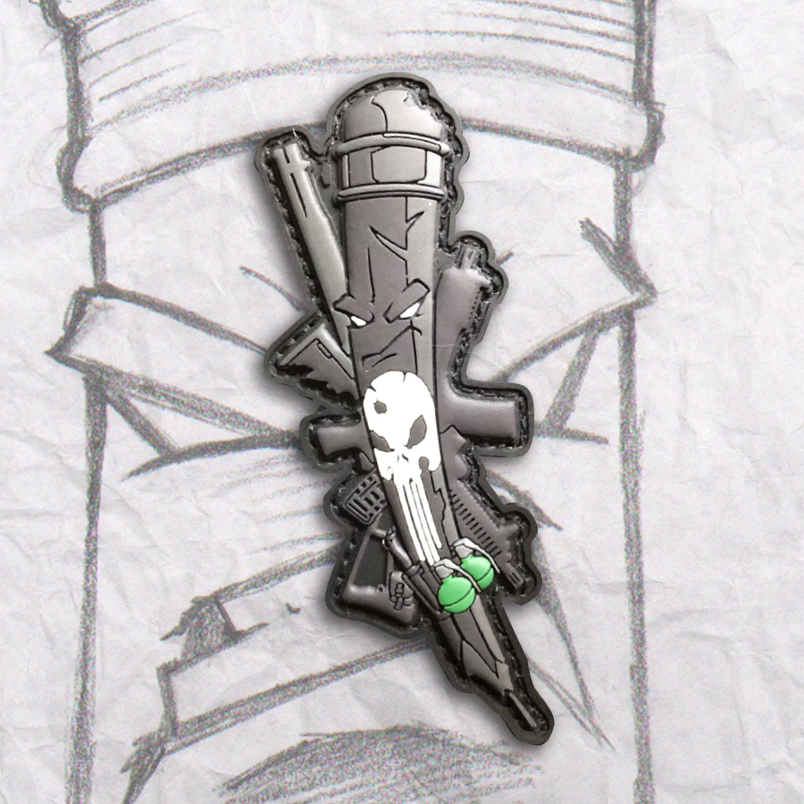 Grumpy Punisher Pencil PVC Patch – Grumpy Pencil