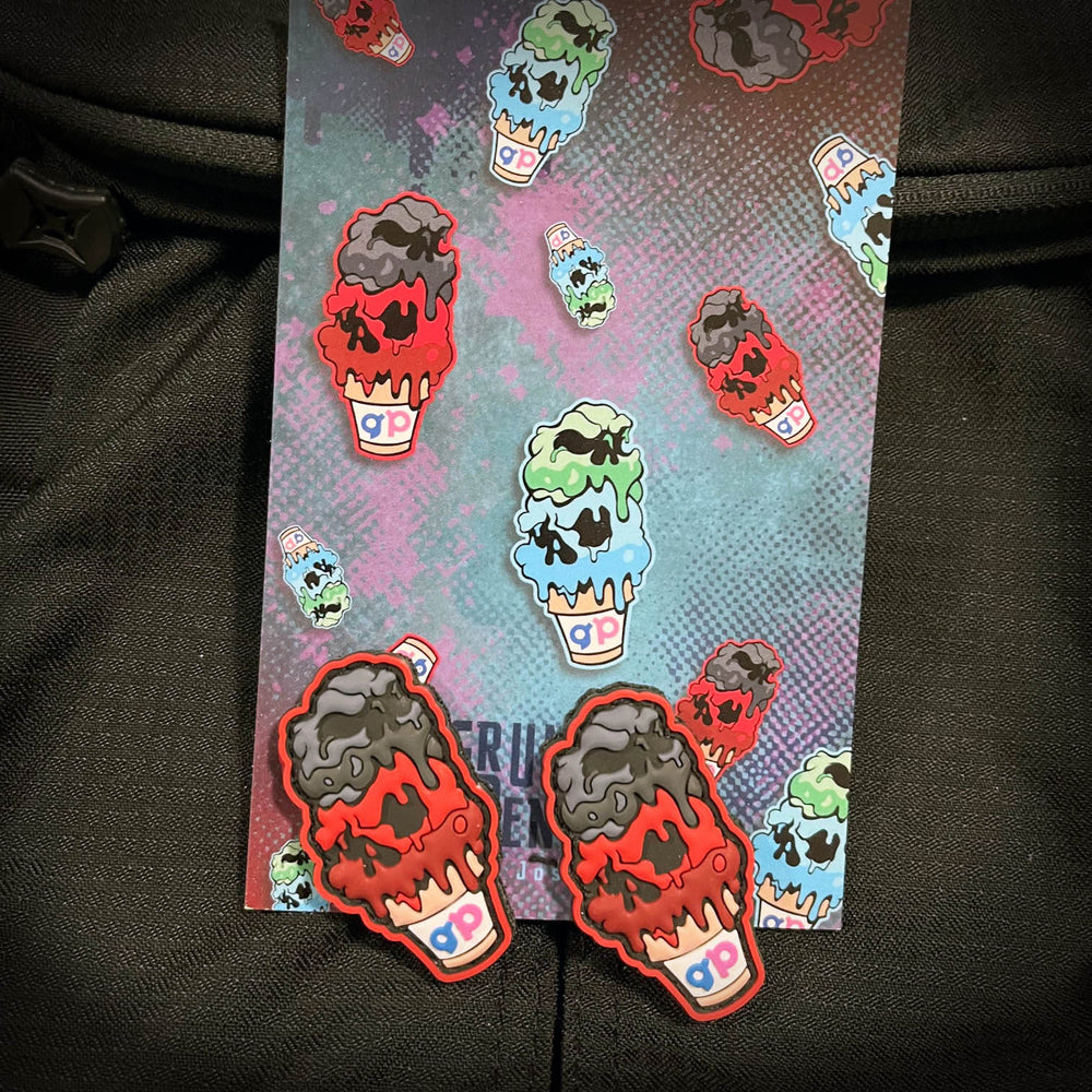 Mini Double Scoop Death Cones, New PVC Patch set – Grumpy Pencil