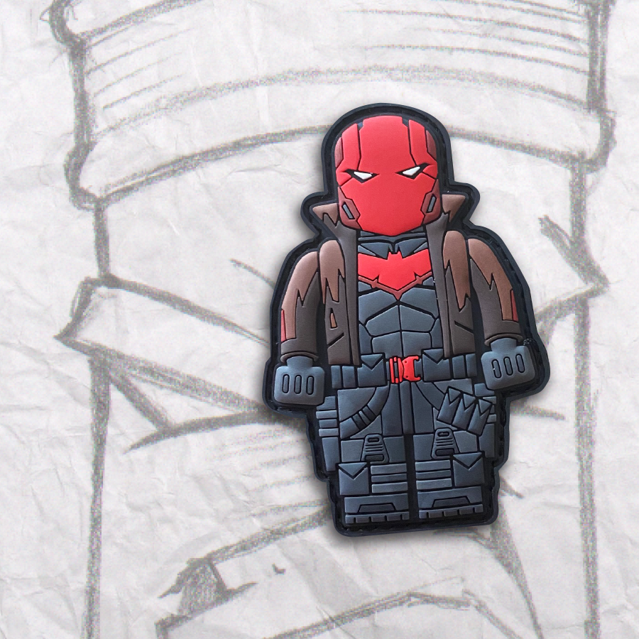 Grumpy Brick fig Red PVC Patch – Grumpy Pencil