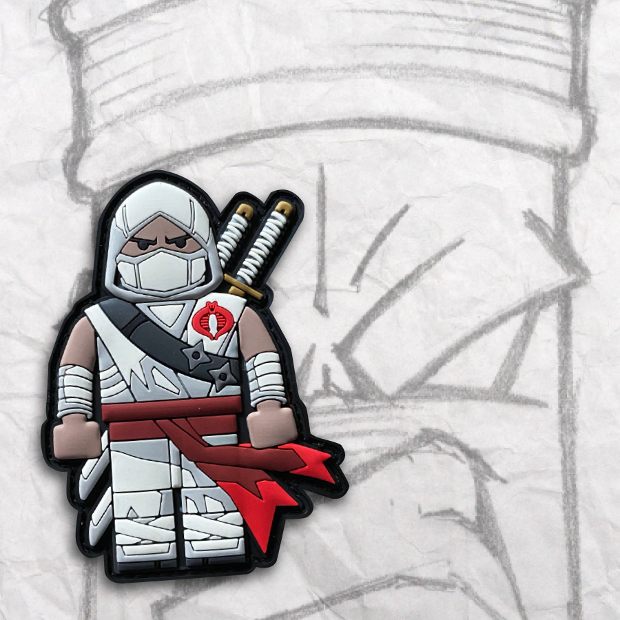 Grumpy Brick fig 'ninja' PVC Patch – Grumpy Pencil