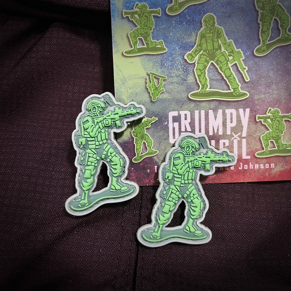 Mini Army Men V1, PVC Patch set – Grumpy Pencil