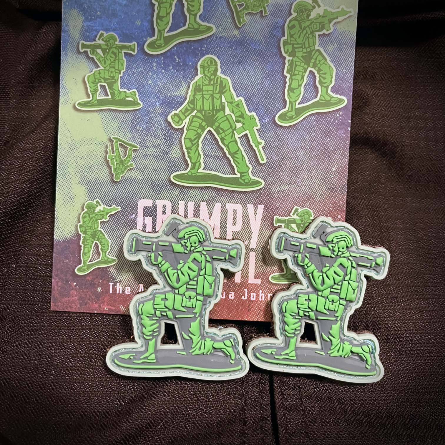 Mini Army Men V2, PVC Patch set – Grumpy Pencil