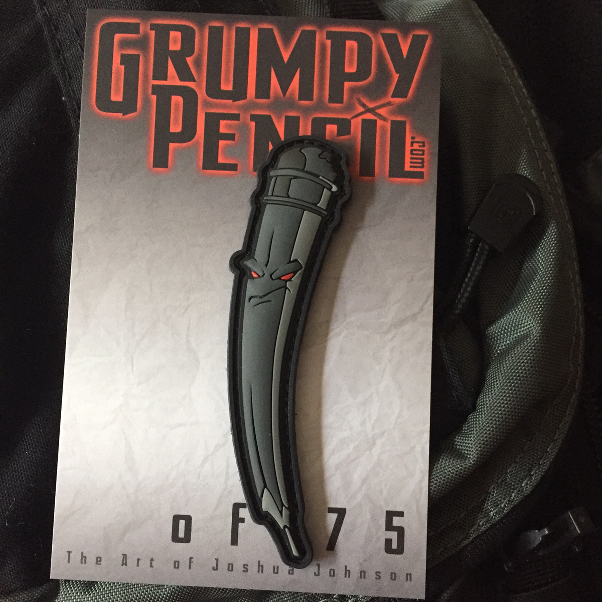 Grumpy Pencil V2 PVC Patch