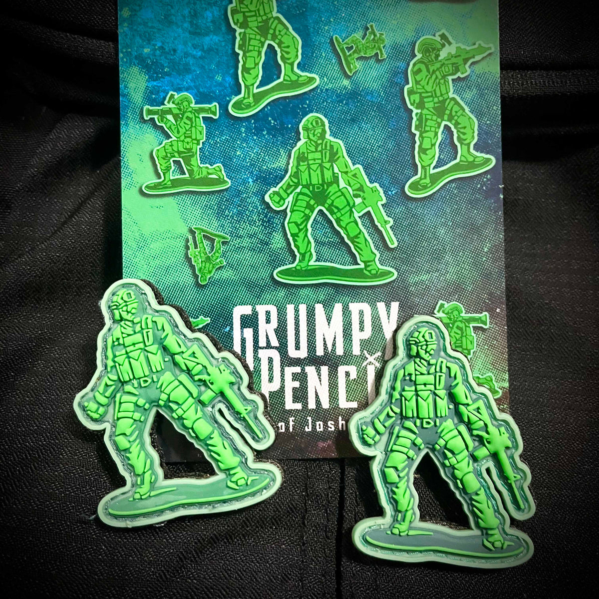 Mini Army Men V3, PVC Patch set – Grumpy Pencil