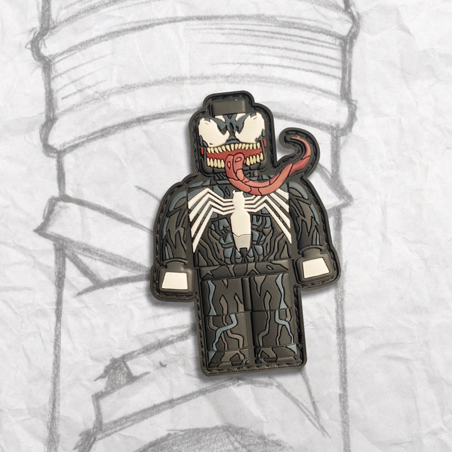 Grumpy Brick fig 'Teeth' PVC Patch – Grumpy Pencil