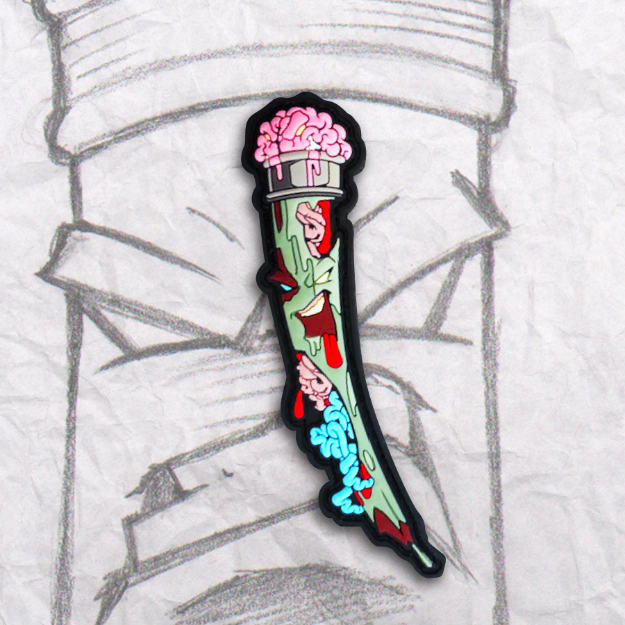 ON SPECIAL! Grumpy Zombie Pencil PVC Patch – Grumpy Pencil